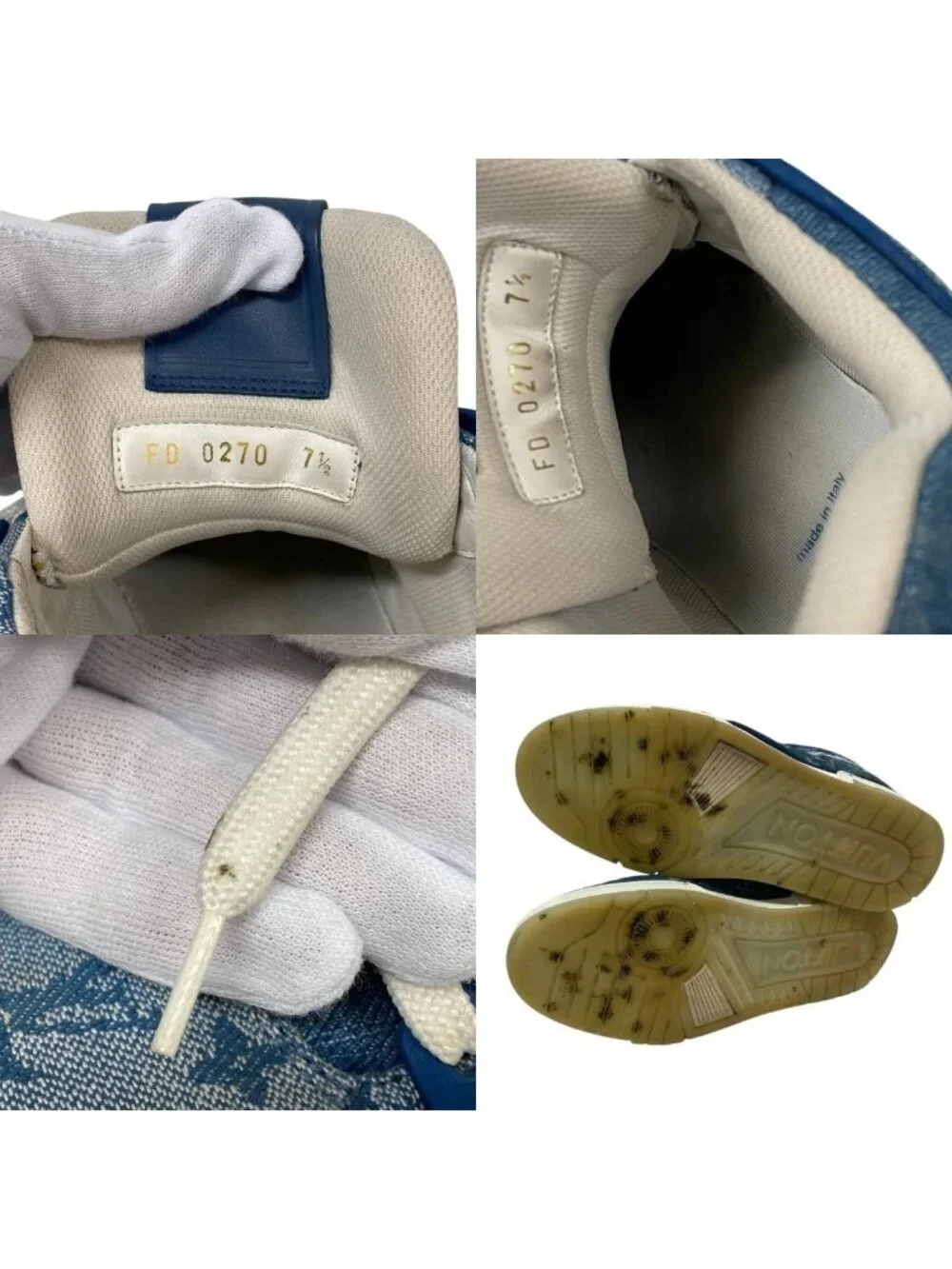 Louis Vuitton | Shoes | Louis Vuitton Monogram Denim Lv Trainer ...
